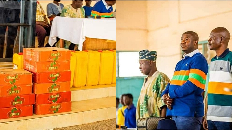 Alhaji Farouk supports Yendi SHS amidst food shortage in secondary schools