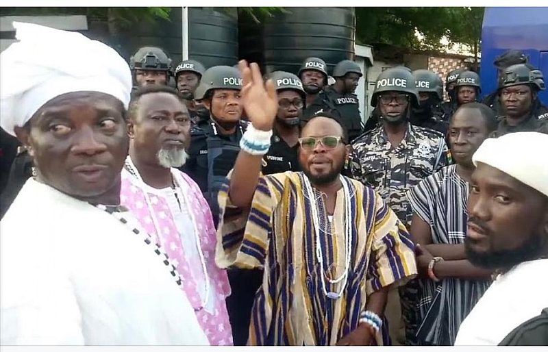 Nungua youth stops Nungua Mantse's Odwira festival, calls it alien