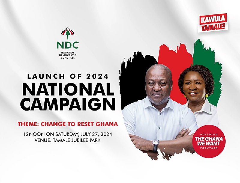 NDC to launch 2024 campaign on Saturday in Tamale