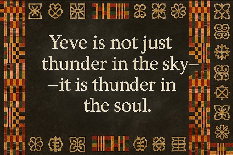 Yeve The God Of Lightning Thunder And Fire And The Ewe Tradition Life ...