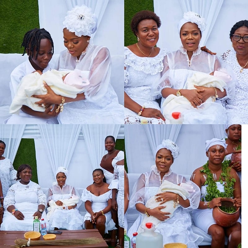 MzbeL holds traditional Ga naming ceremony for newborn daughter