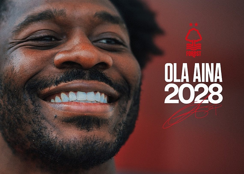 Ola Aina signs new three-year contract at Nottingham Forest