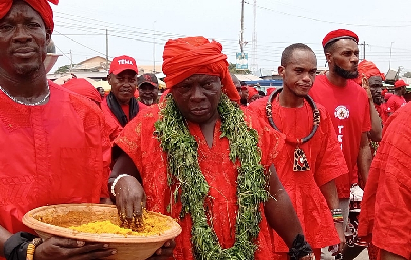 Tema people celebrate Homowo Festival