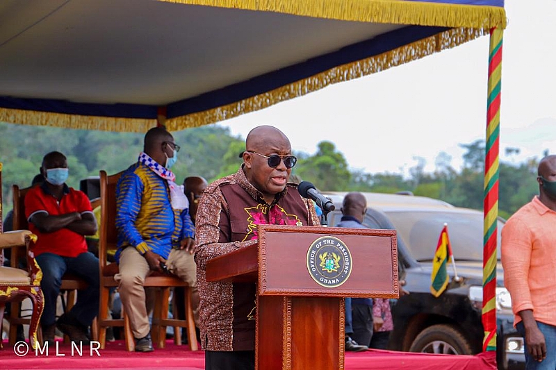 Akufo-Addo Commissions Community Mining Schemes In Western Region