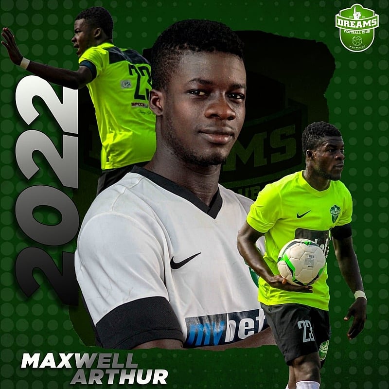 Defender Maxwell Arthur Extends Dreams FC Contract To 2022