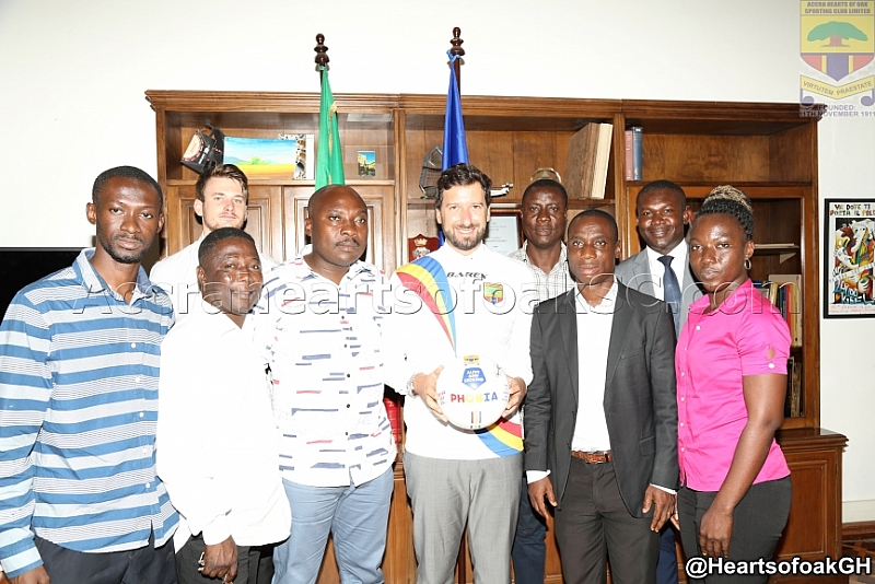 Hearts of Oak visit Italy Embassy in Ghana