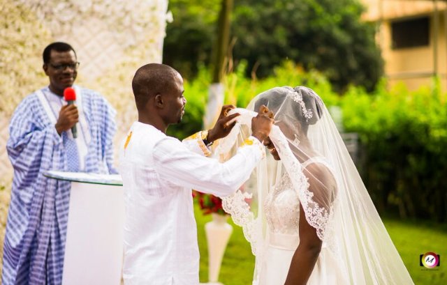 Photos: Manasseh Azure marries 'Serwaa', finally shows her face