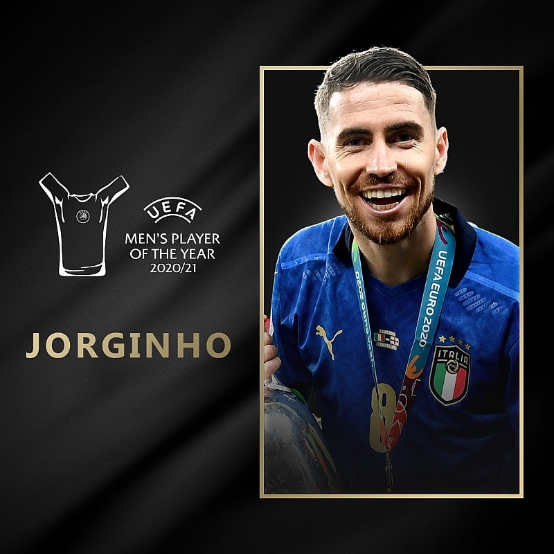 Chelsea midfielder Jorginho wins Uefa men's player of the year award Chelsea midfielder Jorginho wins Uefa men's player of the year award