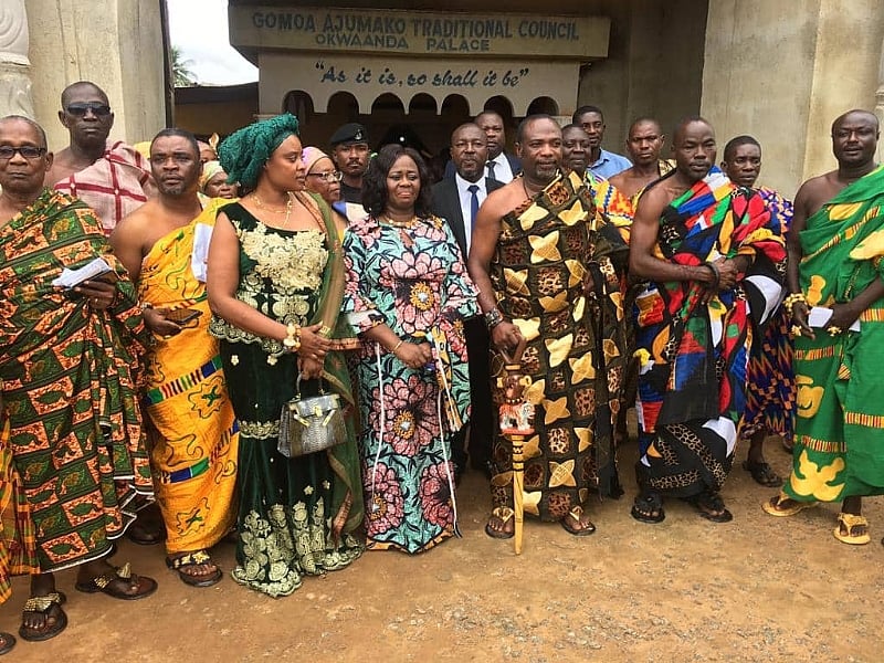 Chief Justice pay courtesy call on Omanhene of Gomoa Ajumako ...