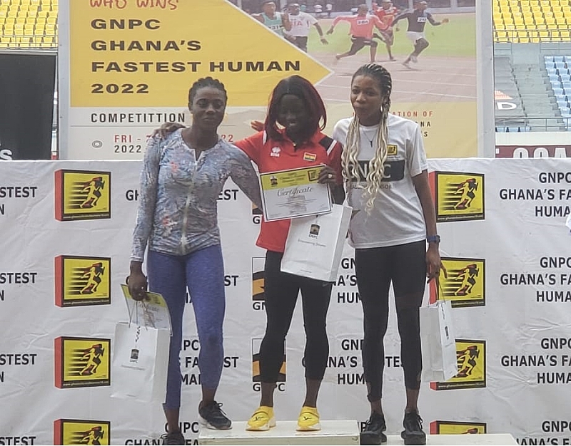 Mary Boakye and Barnabas Aggreh shine at Ghana Fastest Human ...