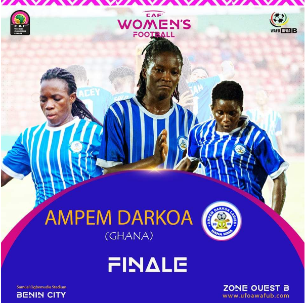 Ampem Darkoa Ladies beat Sam Nelly FC to make Champions League final