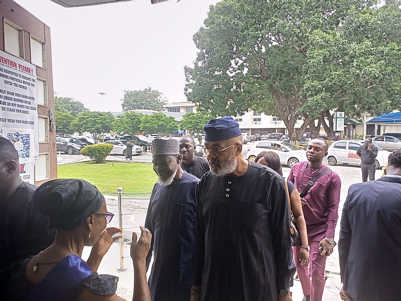 Alhaji Said Sinare attends John Dumelo's late mother's one-week observation