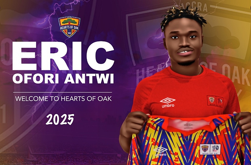 Hearts of Oak sign goalkeeper Eric Ofori Antwi on a three year deal