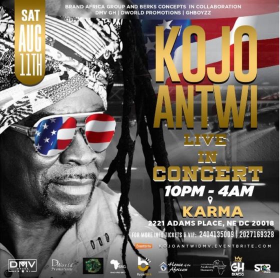 Music Legend Kojo Antwi To Rock Audience In US August 11