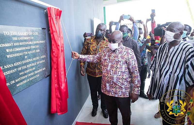 Akufo-Addo Commissions University Of Environment And Sustainable ...