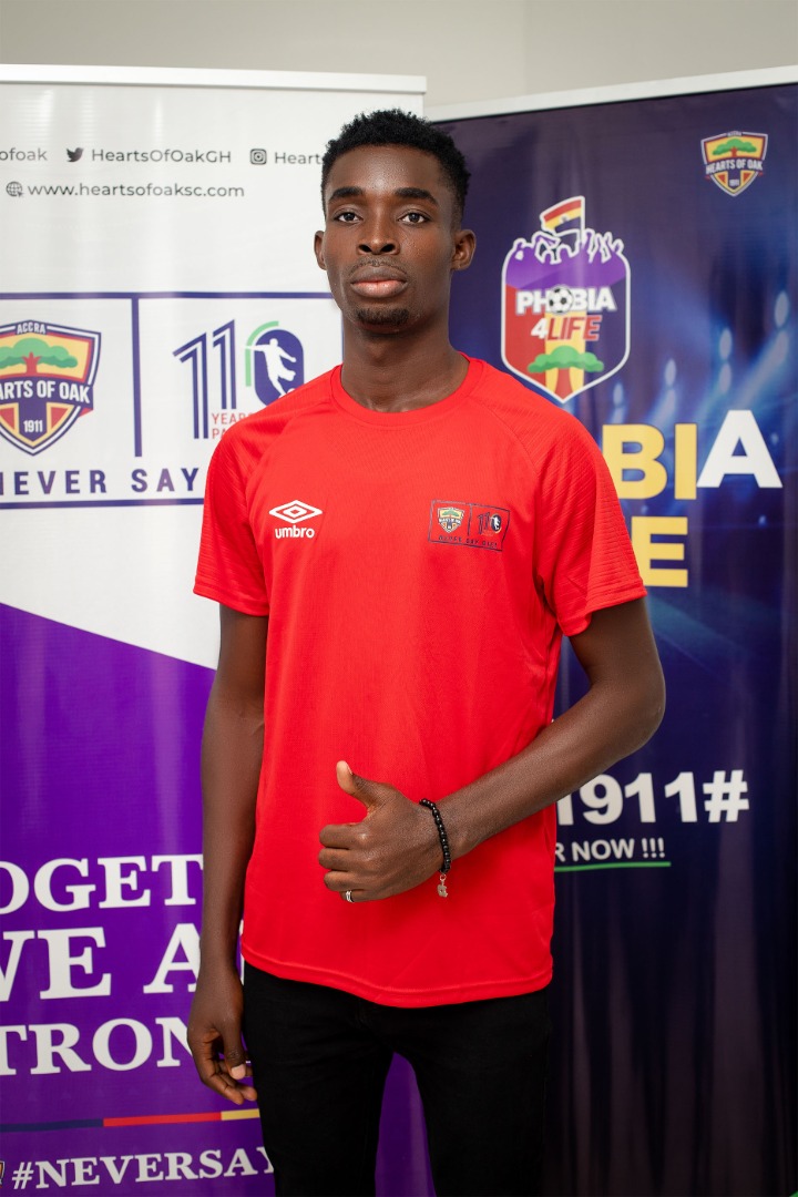 Midfielder Wisdom Bumekpor over the moon after joining Hearts of Oak