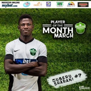 Dreams FC Striker Zuberu Sharani Joins Czech Side AC Sparta Prague
