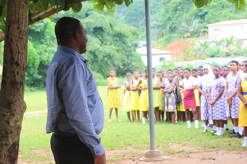Obuasi MCE interacts with students ahead of 2023 BECE