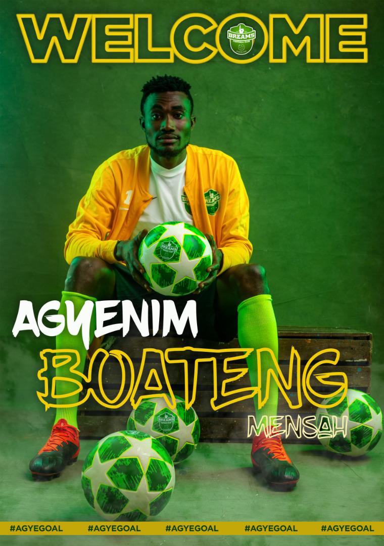 Dreams FC Sign Nzema Kotoko Forward Agyenim Boateng Mensah On A Four ...