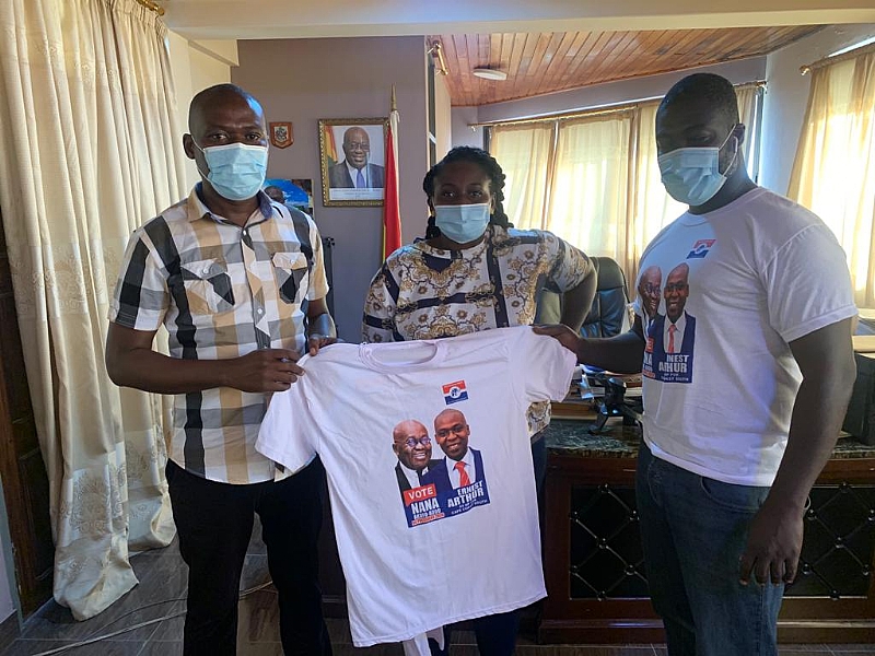 NPP UK Branch Donates First Tranche Of Branded T-Shirts To Agona East ...
