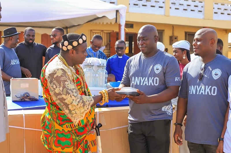 Anyako Youth donates to health center