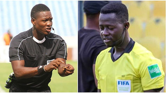 Two Ghanaian referees Daniel Laryea and Kwasi Acheampong Brobbey to ...