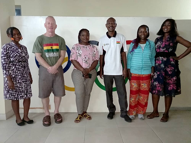Dr. Andrew Carruthers visits Ghana Olympic Committee