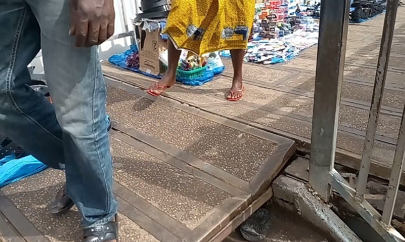 Danger: Structural defects develops on Kaneshie overhead bridge