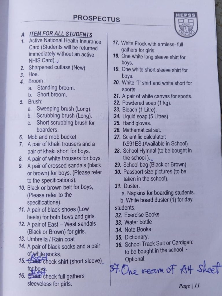 Parents unhappy with overloaded SHS admission prospectus