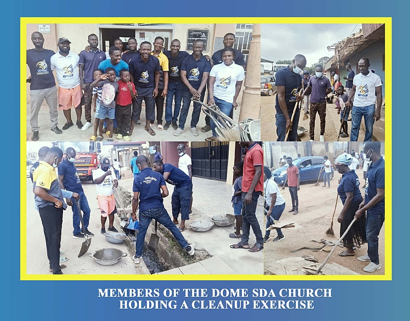 Dome SDA Church holds cleanup exercise