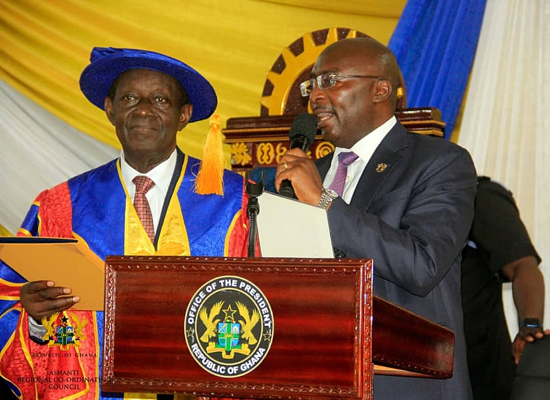 Dr Addo Kuffour inducted as Kumasi Technical University first Chancellor