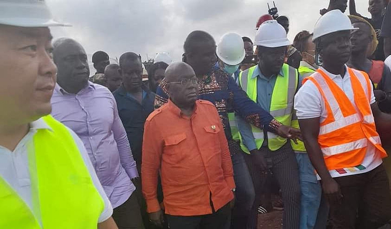 Agenda 111 hospitals: Akufo‐Addo inspects progress of work on Gomoa Central District Hospital at ...
