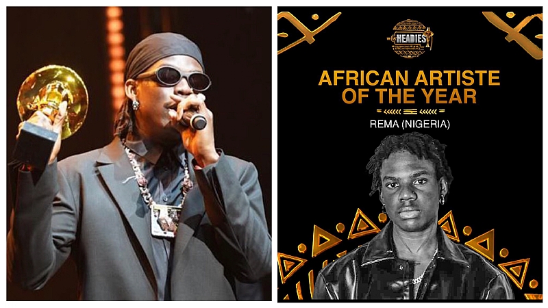 Rema wins Best Male Artist at 2023 Headies