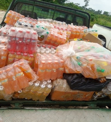 1,162 bottles of expired soft drinks confiscated in Western North Region