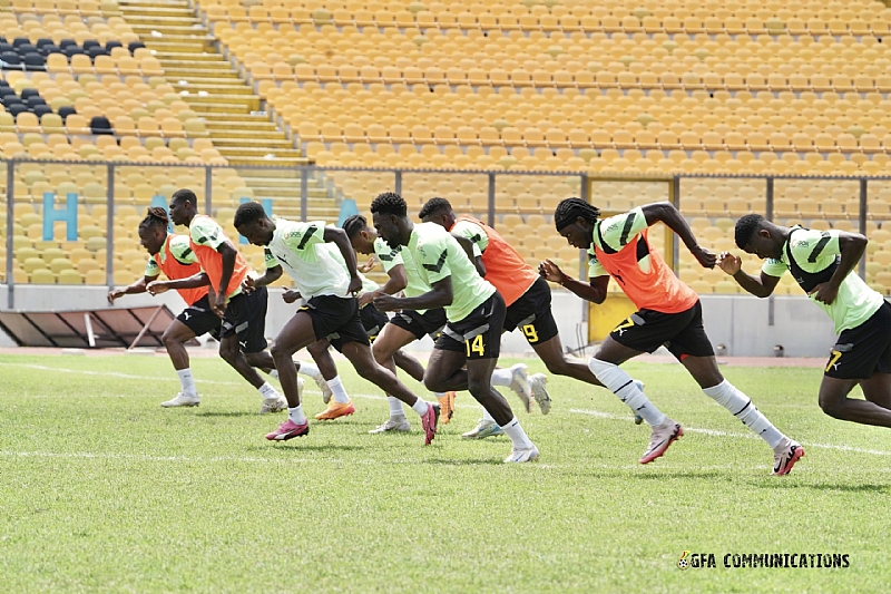 Ghana’s Black Stars hold recovery training session after defeat to Angola