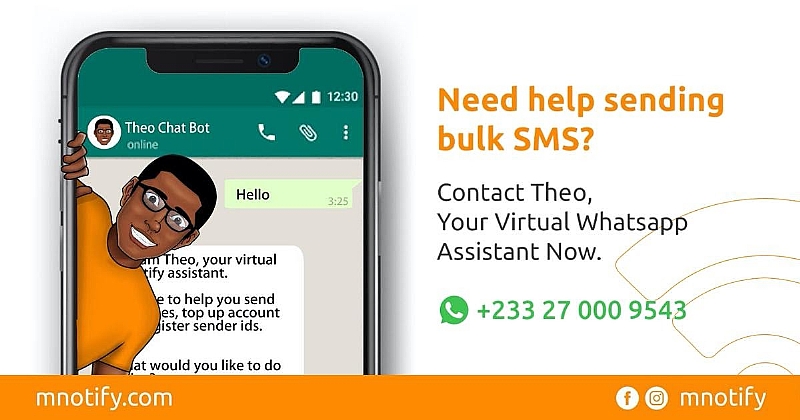 Bulk SMS Provider mNotify Launches ‘’Theo the Bot’’
