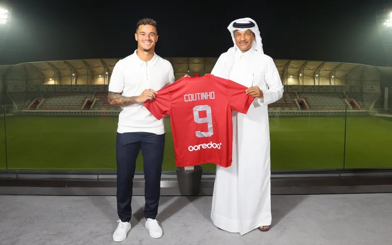 Philippe Coutinho joins Al-Duhail on loan from Aston Villa