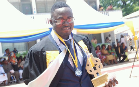 Ghana Technology University awards Alex Osei-Owusu as Overall Best Student
