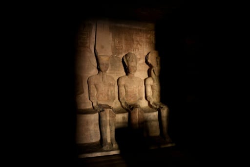 African Envoys Watch Egypt Ramses II Sun Phenomenon