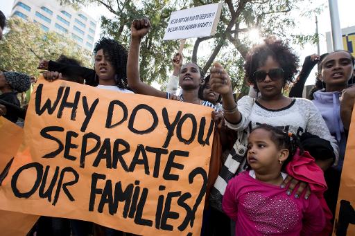 African women protest against Israel migrant policy
