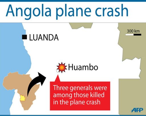 Angola military plane crash kills 17