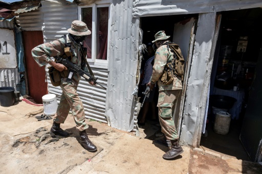 S.Africa army raids illegal miners as Ramaphosa talks tough on crime