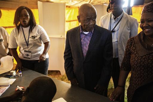 Embattled Lesotho prime minister takes early lead in snap poll