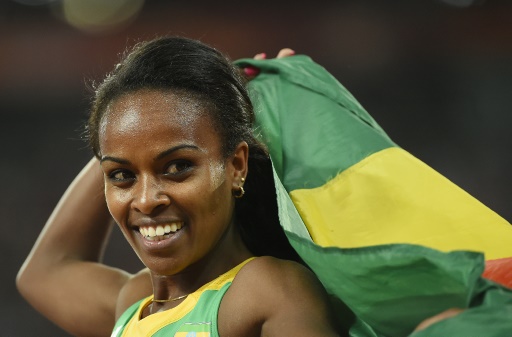Ethiopia's Dibaba storms to 1500m world title