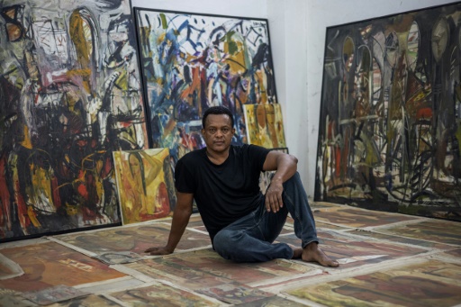 Ethiopian artist Fikru lays bare his emotions on canvas