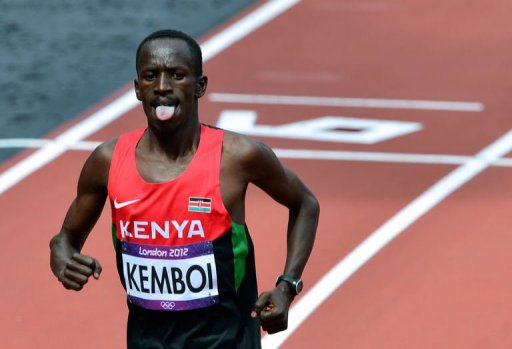 Kenya's Kemboi wins men's 3000m steeplechase