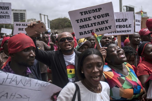 Ghana protestors rally against US military deal