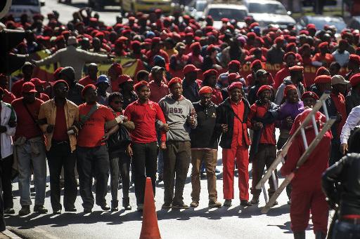 S.Africa's 'red' radicals storm Johannesburg legislature