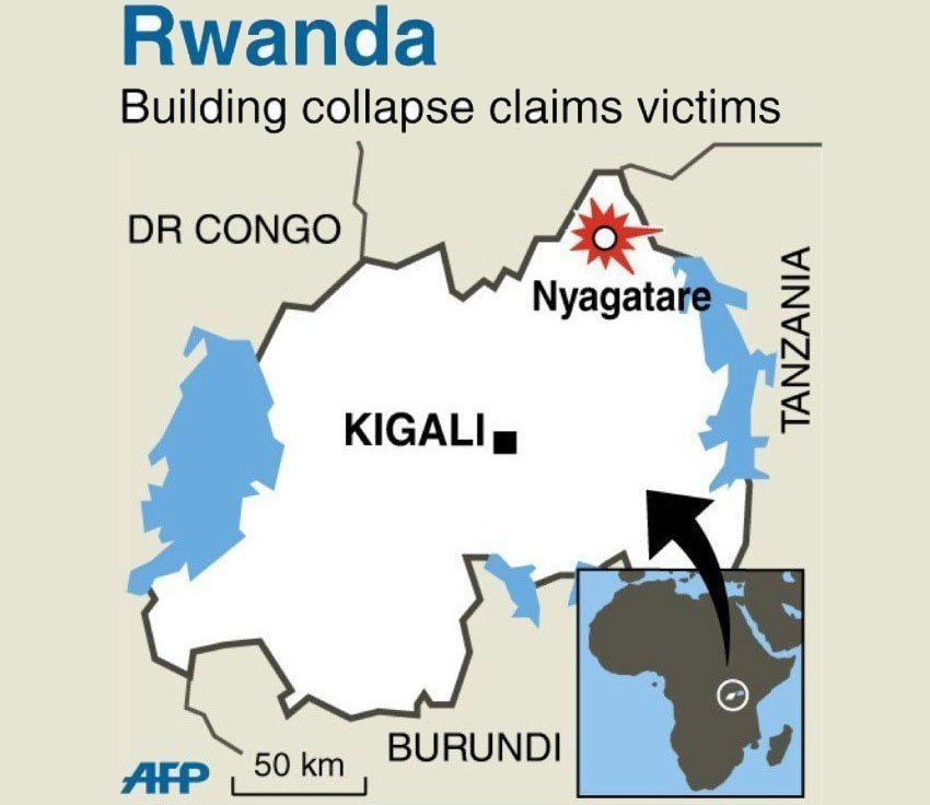Six dead in Rwanda building collapse as rescue ends