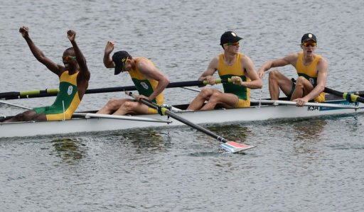 South Africa win rowing lightweight men's four